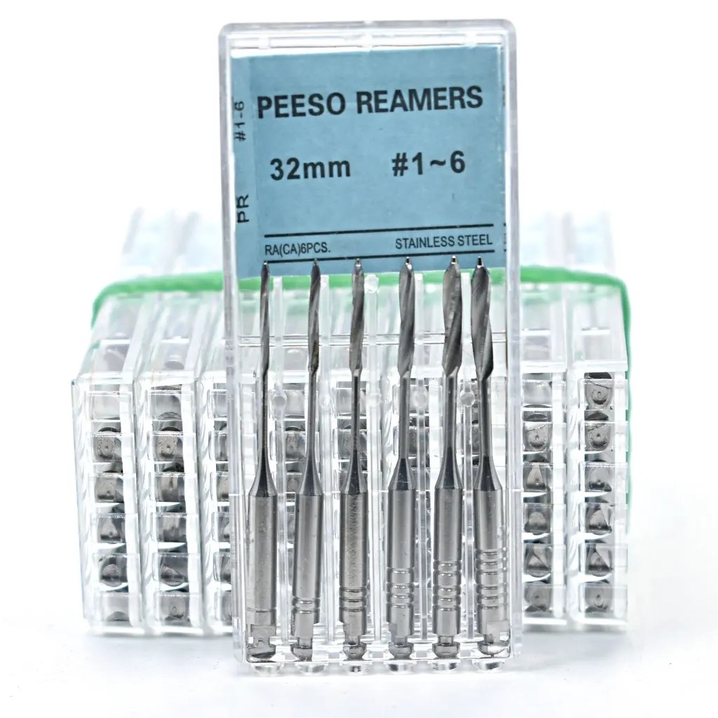 Dental Endodontic Root Canal Instrument 32mm Dental Pesso Reamers For ...